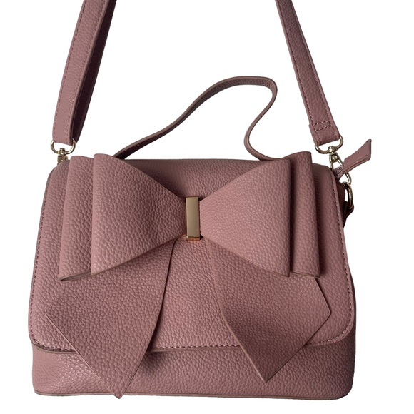 Crossi | Bags | Crossi Like Dreams Womens Pink Bow Tie Satchel Faux ...